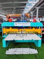 China 1040 Type 13 Row Trapezoidal Roof Sheet Roll Forming Machine 300H Steel Frame 1200mm for sale