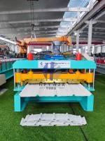 China Stable Servo Feeder Electric Trapezoidal Sheet Forming Machine For Roof Sheets for sale
