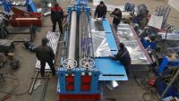 China PLC Control Hydraulic Cutting Corrugated Metal Roofing Machine 4Meter Feed Width for sale
