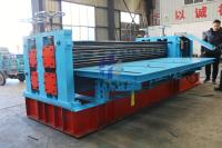 China Full Automatic Horizontal Barrel Corrugation Machine PLC Control 750-1250mm Rolling Width 11kw 380V for sale