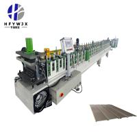 China Electric 22 Rows Profile Wall Cladding Roll Former Machine Hydraulic Shears Cutting for sale