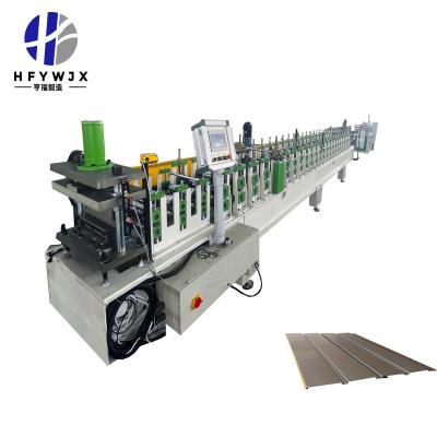 China Electric 22 Rows Profile Wall Cladding Roll Former Machine Hydraulic Shears Cutting for sale