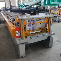 China Heavy Duty 430 Standing Seam Metal Roof Machine 600mm Feeding Width 14 Row Molding for sale