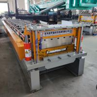 China Heavy Duty 430 Standing Seam Metal Roof Machine 600mm Feeding Width 14 Row Molding for sale