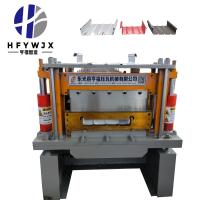 China 430 High Altitude Ridge Cap Standing Seam Roll Former 14 Row Rolling Mills 600mm Feeding Width for sale