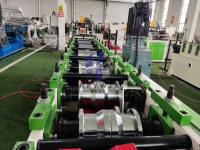 China M Shaped Cold Roll Forming Machine With 14 Forming Rows And Hydraulic Shears for sale