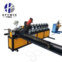 China 1.5-3mm Carbon Steel Plate Flange Making Machine for Round Air Duct Angle 200-1600mm for sale
