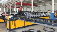 China Industrial Round Flange Forming Machine 1.5-3mm Carbon Steel 1.2in Quenched Chain Transmission for sale
