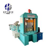 China CNC Controlled Rain Gutter Downpipe Roll Forming Machine with Hydraulic Pressure Transmission for sale