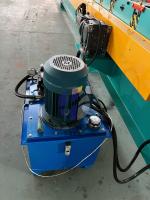 China Hydraulic Pressure Gutter Downspout Roll Forming Machine with PLC Control and 16 Forming Stations for sale
