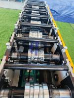 China Palisade Fence Roll Forming Machine 119mm  Width With 4kw Servo Gear Transmission for sale