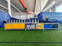 China Color Steel Fence Panel Roll Forming Machine With PLC Electronic Control System 12 Row Molding for sale