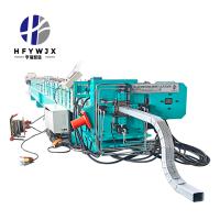 China Automatic Gutter Downspout Machine 24 Roll Stations 400H Steel Frame PLC Control for sale