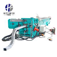 China Customized PLC Control Downpipe Forming Machine with 24 Forming Rollers for Roof and Wall Drainage for sale