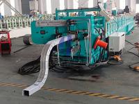 China Full Automatic PLC Control Metal Downpipe Forming Machine 24 Rollers 10500mm Custom Profiles for sale