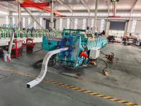 China Customized PLC Control Downpipe Forming Machine with 24 Forming Rollers for Roof and Wall Drainage for sale