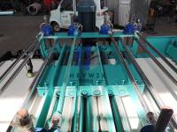 China Industrial 1300mm Stainless Steel Leveling Machine 7.5KW Motor PLC Touch Screen for sale
