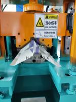 China 460 Roofing Ridge Cap Roll Forming Machine with Servo Control for High Efficiency and Low Maintenance for sale