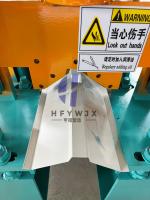 China 7.5 KW Servo Motor 460 Ridge Cap Roll Former  PLC Control 14 Rows Forming Stations for sale