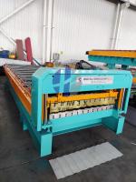 China High Speed 35m/Min C8 Roll Forming Machine PLC Control System For 0.3-0.8mm Trapezoidal Sheets for sale