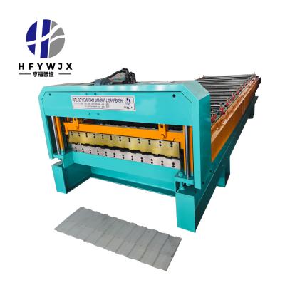 China C8 Trapezoidal Roll Forming Machine 0.3-0.8mm Thickness 35m/min PLC Control Metal Sheet Equipment for sale