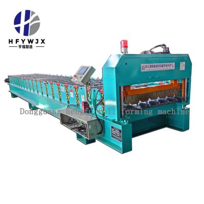 China High Precision Trapezoidal Roll Forming Machine 1000mm Stable Durable Structure For Metal Roofing Sheet Production for sale