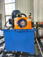 China 1100 Colored Steel Roof Tile Roll Forming Machine 16 Row Molds Hydraulic Cutting for sale