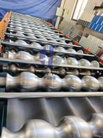 China 1100 Colored Steel Roof Tile Roll Forming Machine 16 Row Molds Hydraulic Cutting for sale