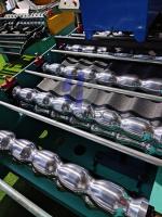 China 1100mm Glazed Tile Roll Forming Machine 16 Stands Hydraulic Cutting 11kw Servo Motor for sale