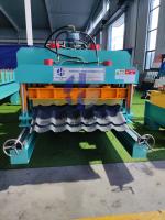 China 1100 Glazed Tile Roof Sheet Roll Forming Machine 16 Stands Hydraulic Cutting for sale