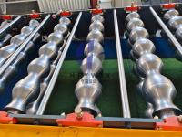 China 1100 Glazed Tile Roll Forming Machine 16 Stations PLC Control 11kw Servo Motor Roof Making for sale