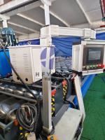China 1100 Colored Steel Roof Tile Roll Forming Machine 16 Row Molds Hydraulic Cutting for sale