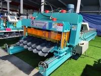 China 1100 Roof Deck Glazed Sheet Roll Forming Machine 16 Stands 4-5 Mmin for Roofing Panel Production for sale
