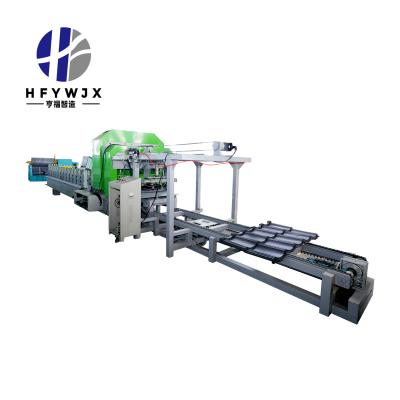 China 1110 Glazed Tile Production Line 16 Roll Forming Stations 11kw Servo Motor PLC Control for sale