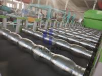 China 1110 Glazed Tile Roll Forming Machine 0.3-0.5mm Steel Precision Cutting for sale