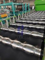 China 1110 Glazed Roof Tile Roll Forming Machine 0.3-0.5mm Burr Free Electric Shearing for sale