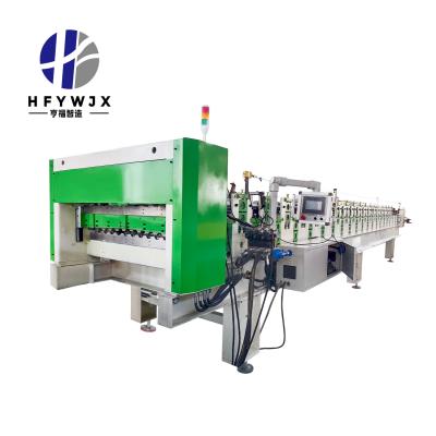 China Double Layer Metal Roofing Sheet Making Machine C8 C21 Roll Former 1250mm for sale