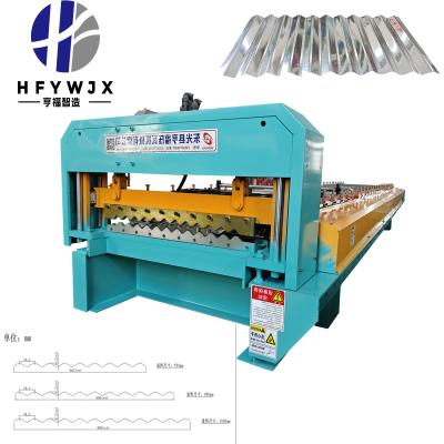 China 7.5kw Servo Motor 26 Roll Corrugated Sheet Rolling Machine 1000mm Feed Width for sale