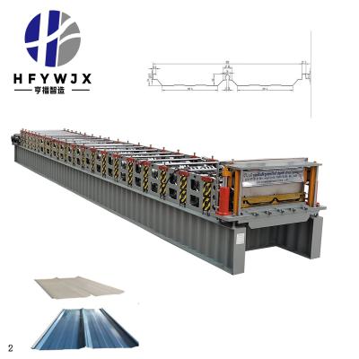 China Heavy Duty 820 Standing Seam Metal Roof Roll Former 20 Row Molding 1000mm Feed Width for sale