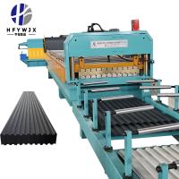 China C21 Russia Type Single Layer Trapezoid Roof Sheet Roll Forming Machine 23 Row Molding 40M/min for sale