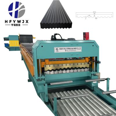 China Hengfu C21 Roof Sheet Roll Forming Machine 40M/min Speed 23 Row Molding PLC Control for sale
