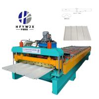 China Automatic 1040 Trapezoidal Plate Roll Forming Machine 13 Stations 10-15m/min Speed 300H Steel Frame for sale