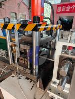 China Supermarket Shelf Panel Roll Former with Cr12MOV Molds 80mm Spindle 0-10m/min for sale