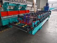 China 300H Steel Frame Double Layer Roll Forming Machine 840/900 Roof Wall Panel 7.5KW for sale