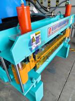 China 380V 840-900 Double Layer Roofing Sheet Roll Forming Machine 300H Steel Frame for sale