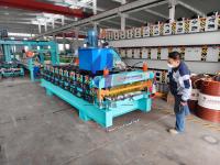 China 380V 840-900 Double Layer Roofing Sheet Roll Forming Machine 300H Steel Frame for sale