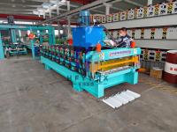 China 300H Steel Frame Double Layer Roll Forming Machine 840/900 Roof Wall Panel 7.5KW for sale