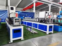 China High Speed Galvanized Steel Roller Door Roll Forming Machine PLC Control System And 16mm Wall Plate for sale