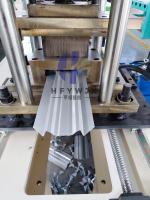 China 4kw Servo Gear Transmission Fence Roll Forming Machine PLC Electronic Control System And Custom Profiles for sale