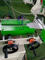 China 4kw Servo Gear Transmission Fence Roll Forming Machine PLC Electronic Control System And Custom Profiles for sale